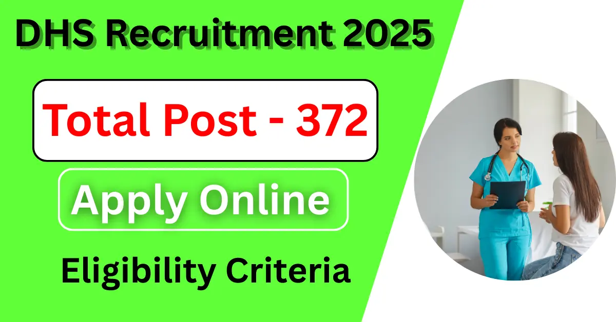 DHS Ranchi Recruitment 2025: Apply Online For 372 Post