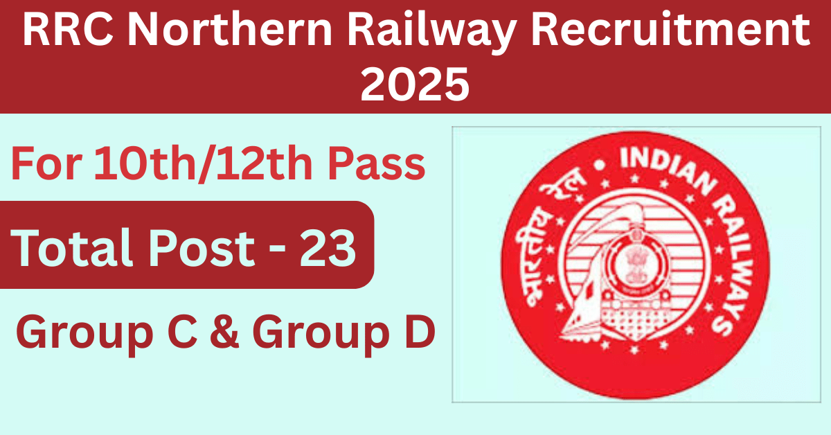 RRC Northern Railway Recruitment 2025 Apply Online Start